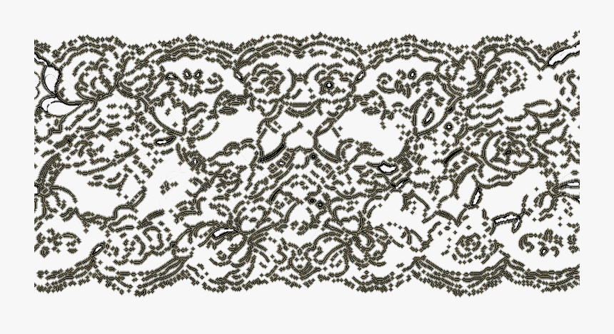 Black Lace Pattern - Transparent Lace Banner, HD Png Download ...