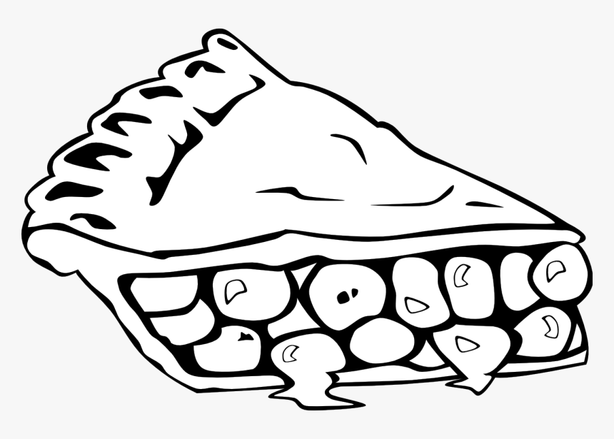 Pie Clip Art Black And White, HD Png Download , Transparent Png Image ...
