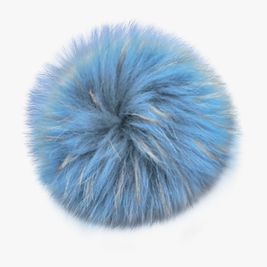 Fur Clothing - Blue Pom Pom Png, Transparent Png , Transparent Png ...