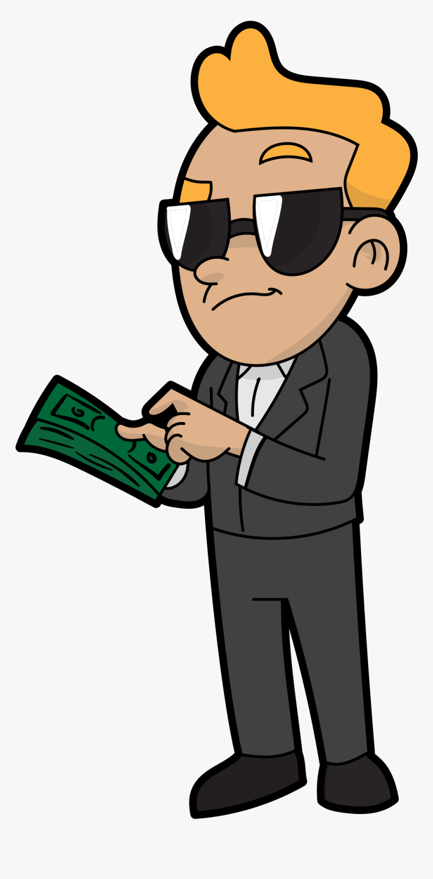 Man Holding Money Clipart, HD Png Download , Transparent Png Image ...
