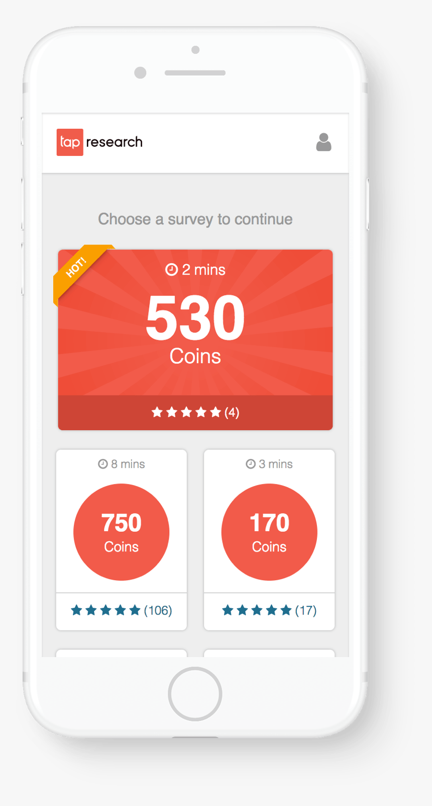 Iphone Survey Wall 2x - Tapresearch Surveys, HD Png Download ...