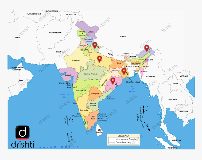 India Map 2019 Hd, HD Png Download , Transparent Png Image - PNGitem