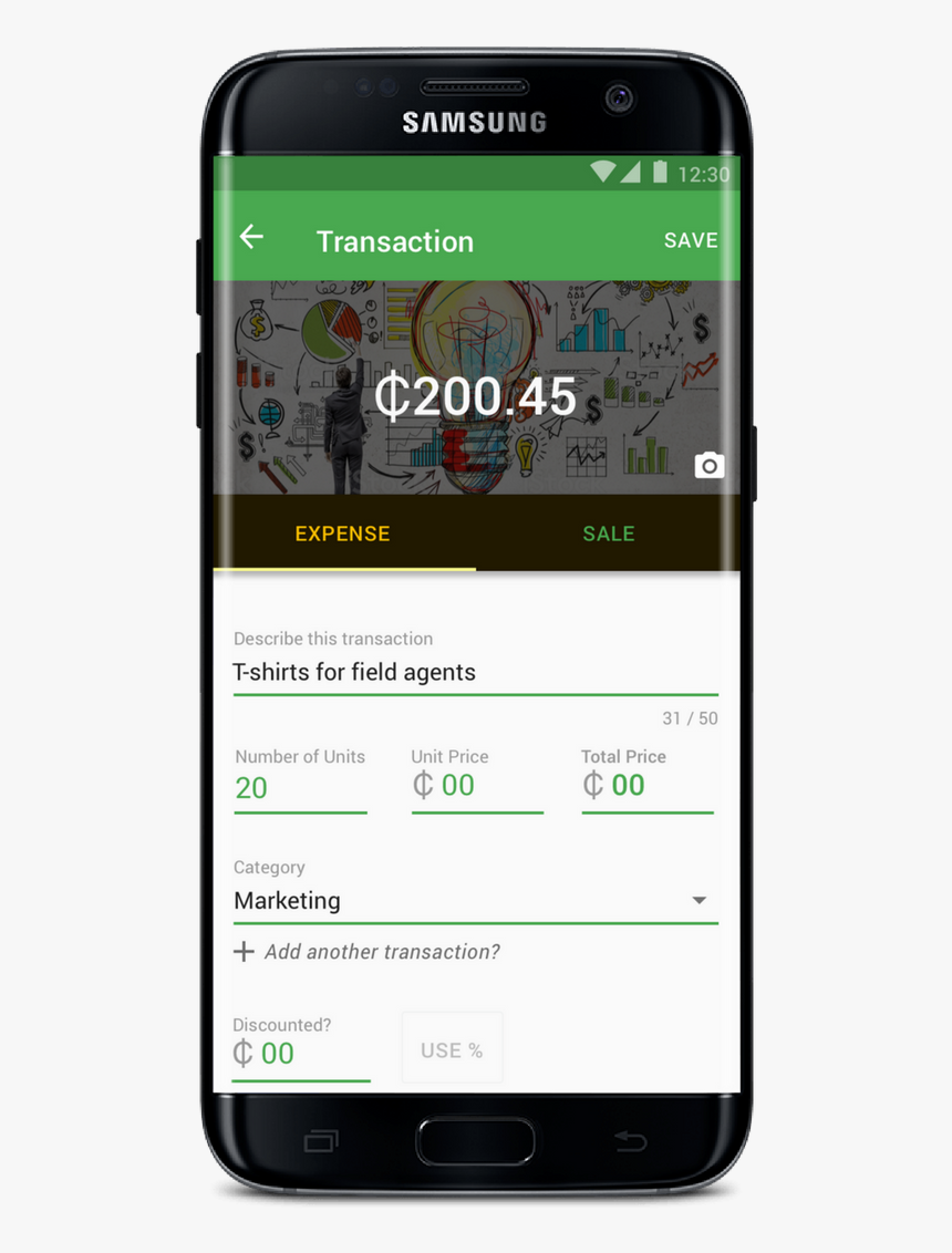 Enter A Transaction Each Time You Make A Sale Or Expense, HD Png ...