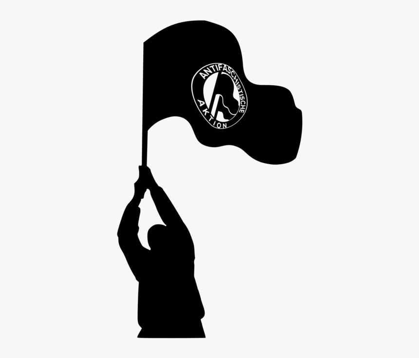 Waving Flag Silhouette