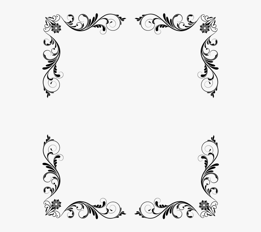 Christmas Borders Black And White, HD Png Download , Transparent Png ...