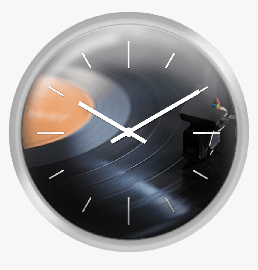 Close Up Of Needle Playing Record - Wall Clock, HD Png Download ...