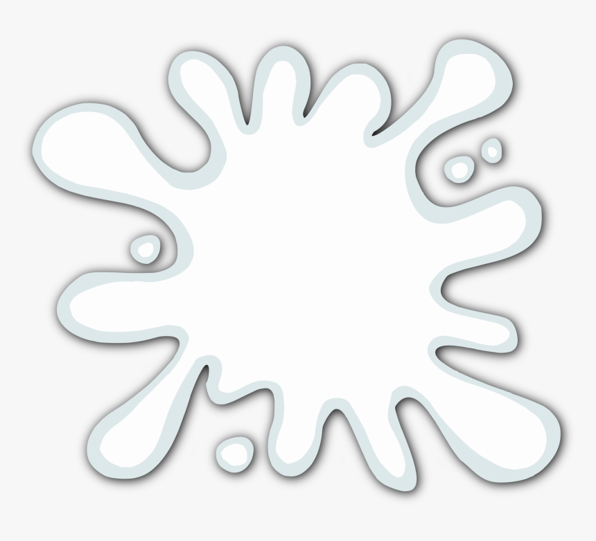 Milk Splat Blot 3 1 - Illustration, HD Png Download , Transparent Png ...