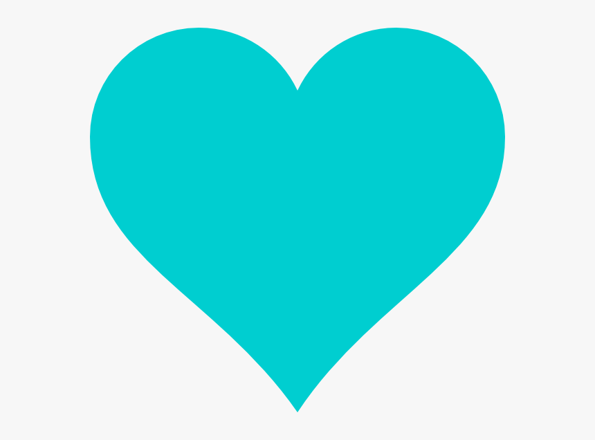 Turquoise Teal Heart Svg Clip Arts - Teal Heart Clipart, HD Png ...