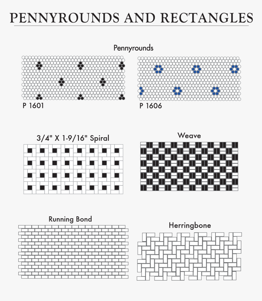 Hexagon - Penny Round Tile Patterns, HD Png Download , Transparent Png ...