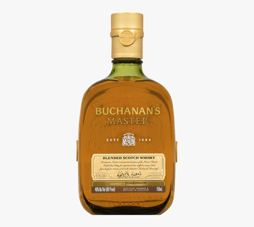 Bottle Of Buchanan S Master Whiskey - Bottle Buchanan's, HD Png ...