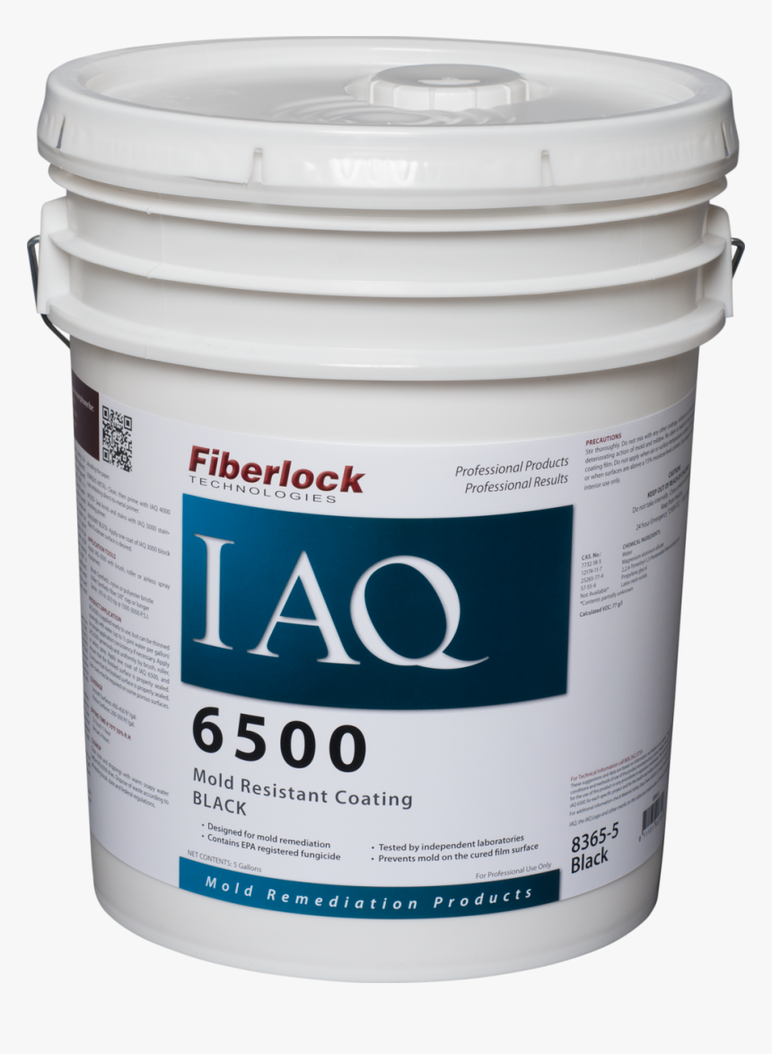Five Gallon Fiberlock Iaq 6500, HD Png Download , Transparent Png Image ...