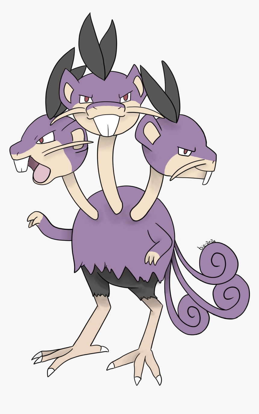 Dodrio And Rattata Fusion - Cartoon, HD Png Download , Transparent Png ...