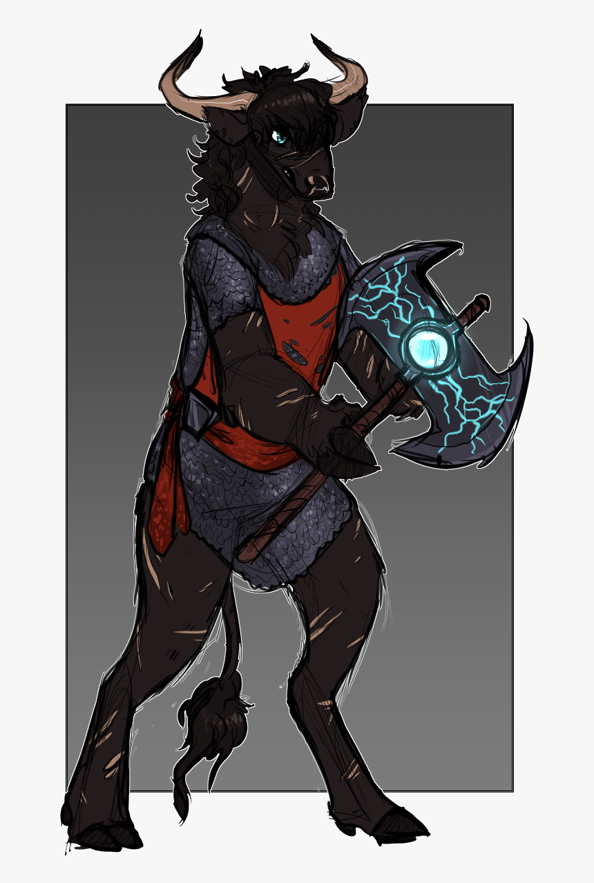 [comm] Angry Minotaur - Illustration, HD Png Download , Transparent Png ...