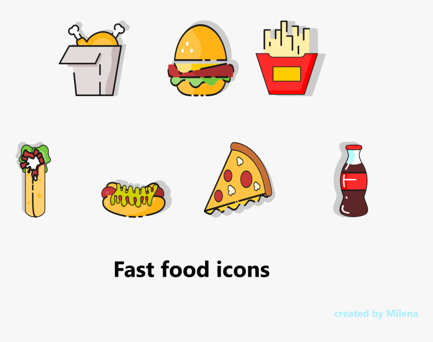 Food Icons - Cartoon, HD Png Download , Transparent Png Image - PNGitem