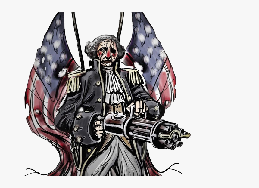George Washington With Machine Gun, HD Png Download , Transparent Png ...