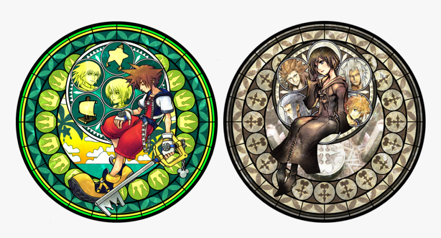 Stained Glass 5 6 Art - Kingdom Hearts Stained Glass Xion, HD Png ...
