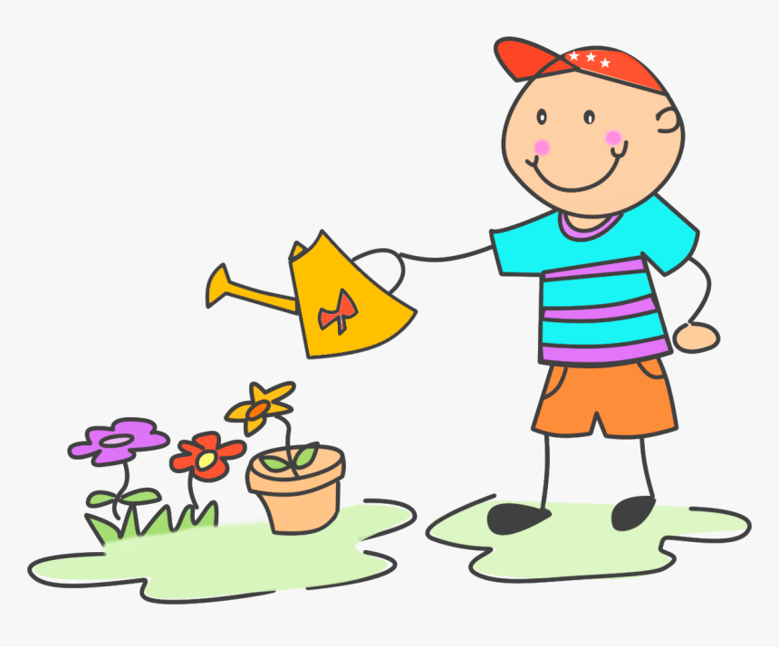 Children Helping Others Cartoon