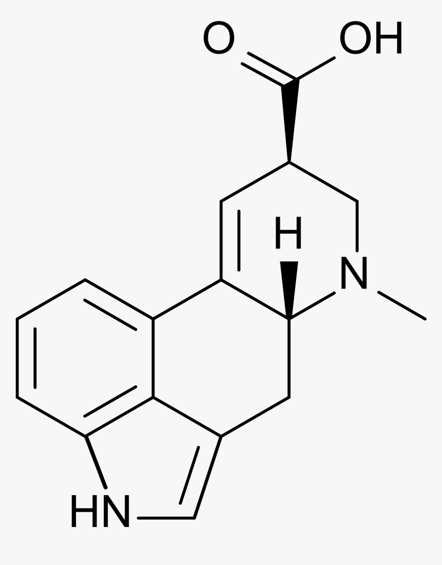 D Lysergic Acid Structure, HD Png Download , Transparent Png Image ...