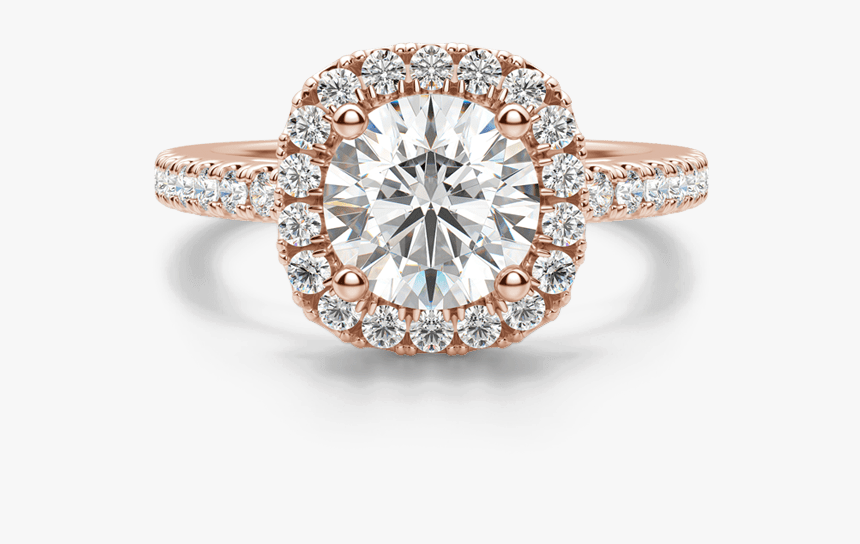 Rounded Square Engagement Rings, HD Png Download , Transparent Png ...