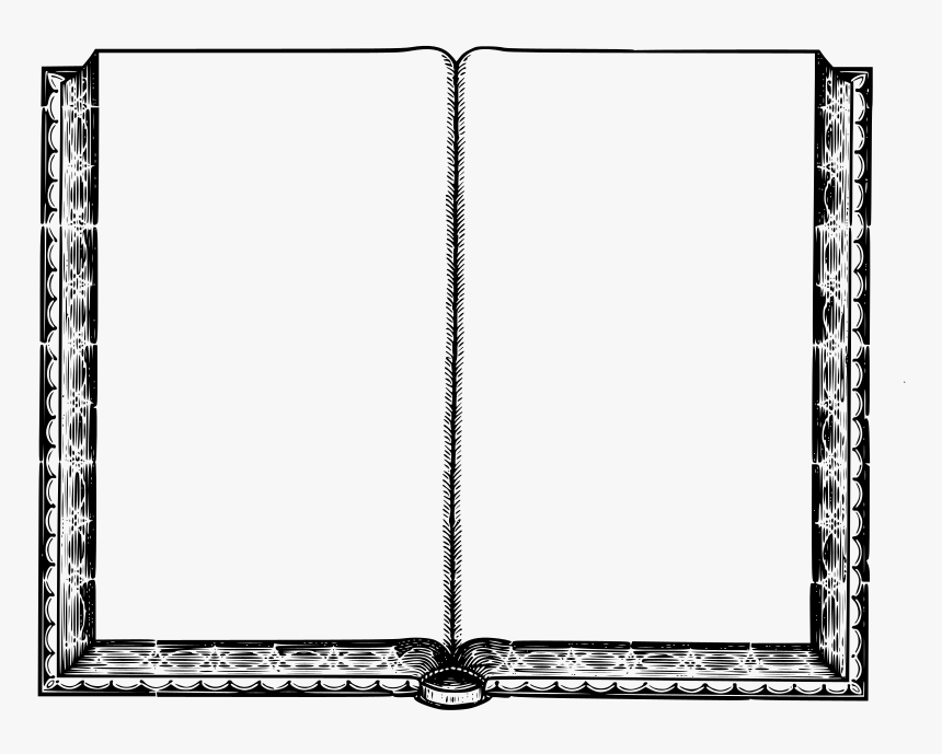 Blank Book - School Frame For Book, HD Png Download , Transparent Png ...