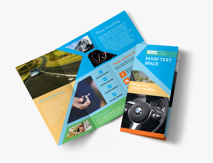 Driving School Brochure Template Preview - Driving School Flyer, HD Png ...