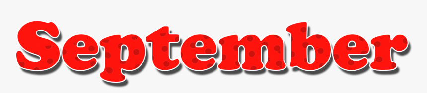 September Red Dots Name Design Png - Sun Fabulous Magazine Logo ...