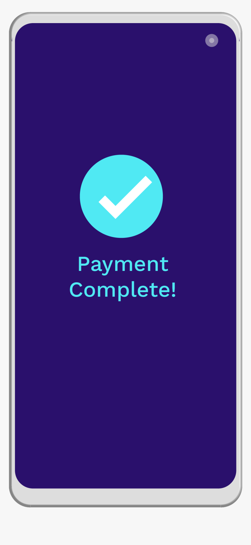 Completed Transaction On Phone - Graphic Design, HD Png Download ...