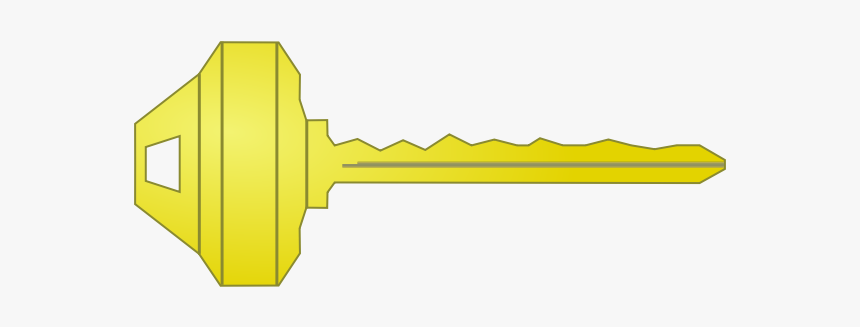Yellow House Key - Key, HD Png Download , Transparent Png Image - PNGitem