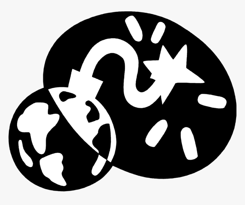 Vector Illustration Of Planet Earth World Time Bomb - Emblem, HD Png ...