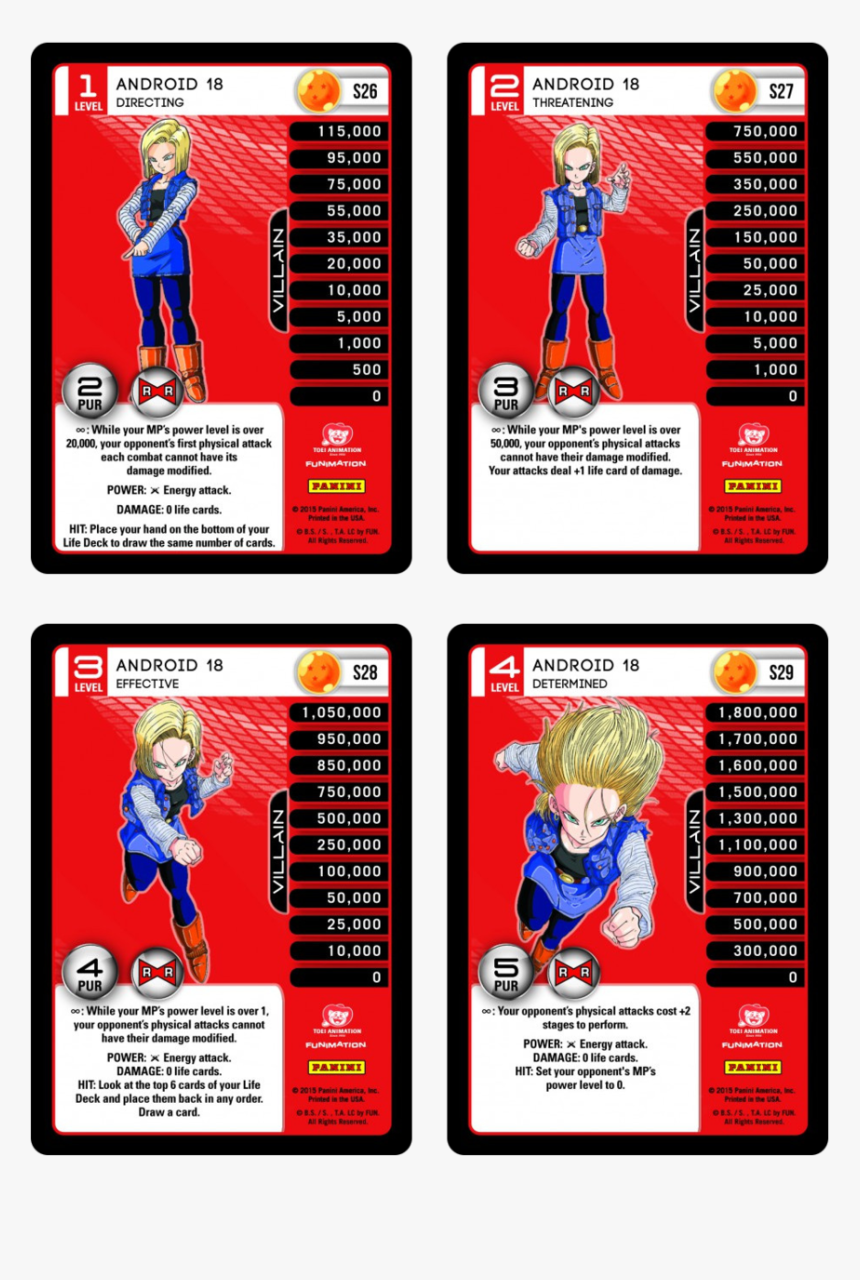 Dragon Ball Card Game Android 18, HD Png Download , Transparent Png ...