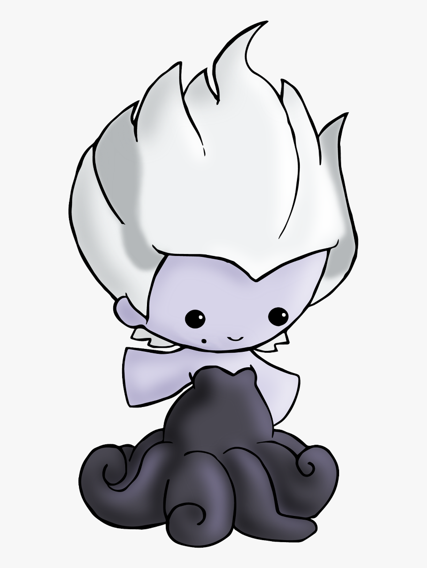 #ursula - Disney Villain Chibi Sketch, HD Png Download , Transparent ...