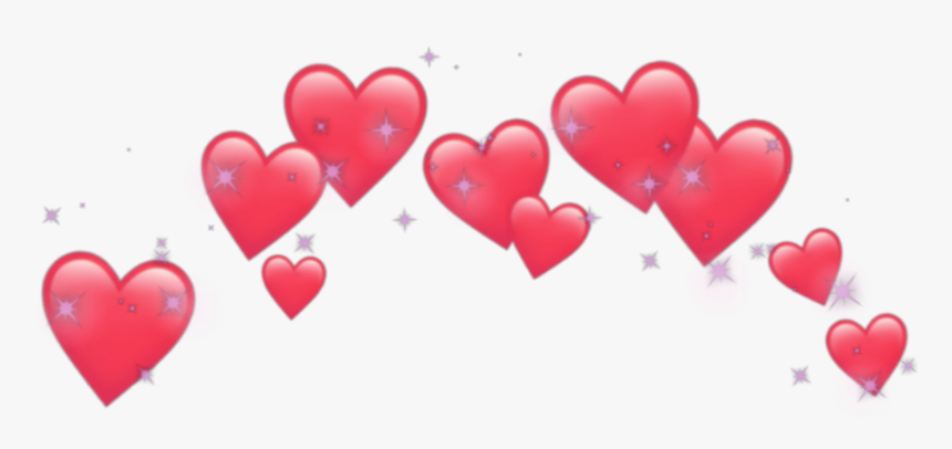 Heart Hearts Crown Emoji Emojis Tumblr Png Heart Crown - Blue Heart ...