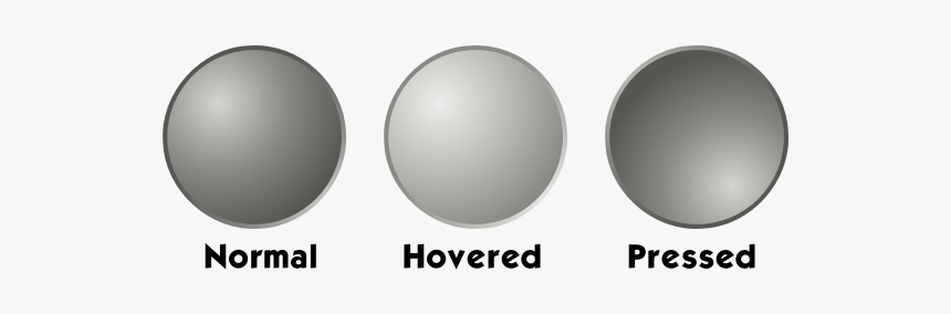 Grey Web Button Template Vector Drawing - Circle, HD Png Download ...