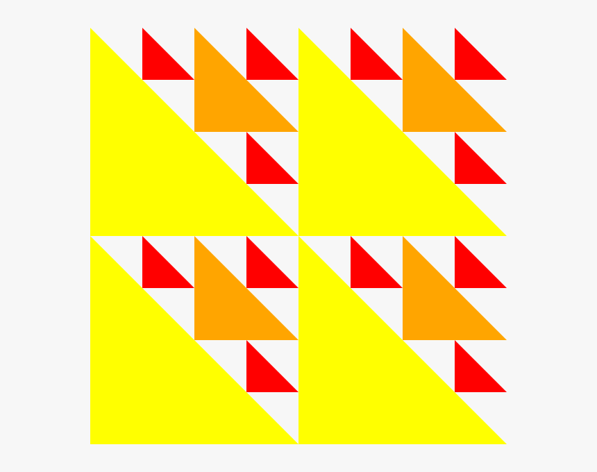 Tessellation Similar Triangle With Pattern, HD Png Download ...