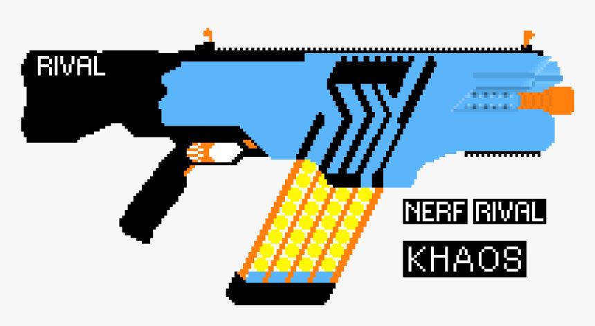 Nerf Pixel Art, HD Png Download , Transparent Png Image - PNGitem
