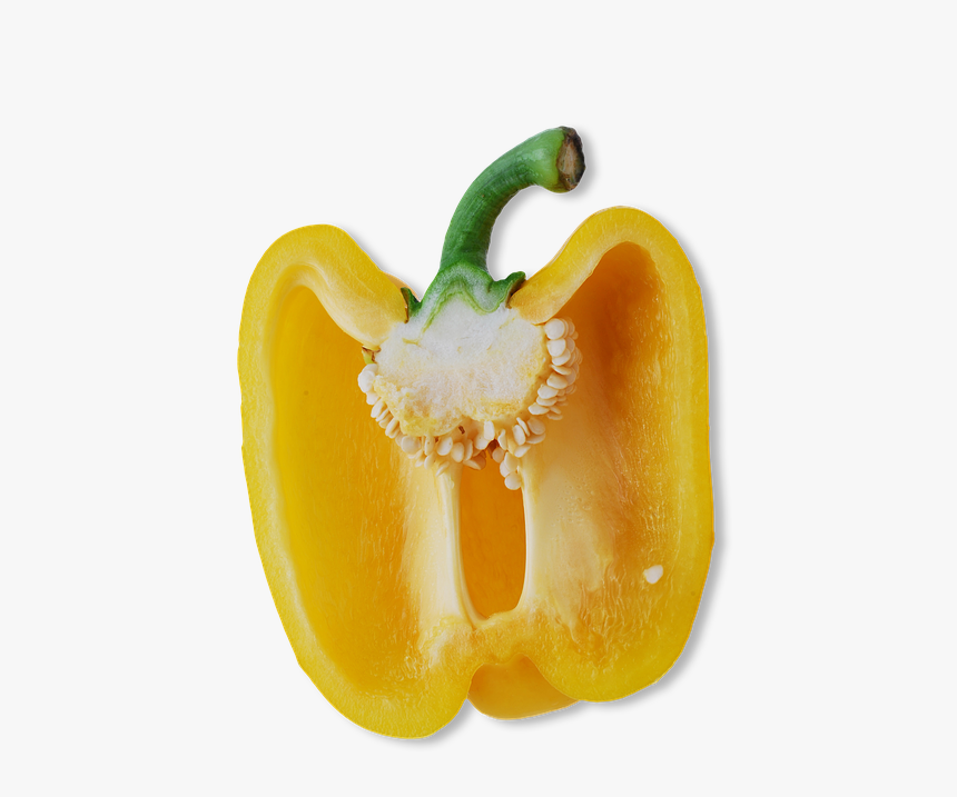 Yellow Bell Pepper Cross Section, HD Png Download , Transparent Png ...