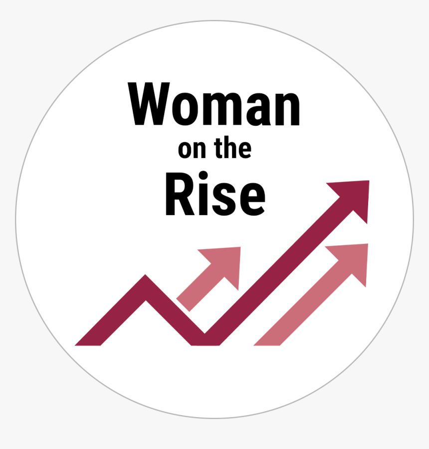 Woman On The Rise Award Logo - Arrow Chart Logo, HD Png Download ...