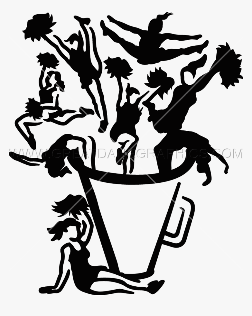 Transparent Cheerleader Silhouette Png, Png Download , Transparent Png ...