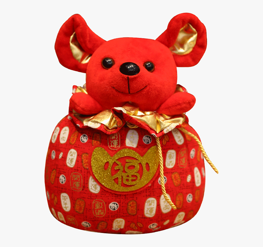 2020 Chinese New Year Red Mice Plush Toys Lucky Bag - Rat Soft Toys, HD ...