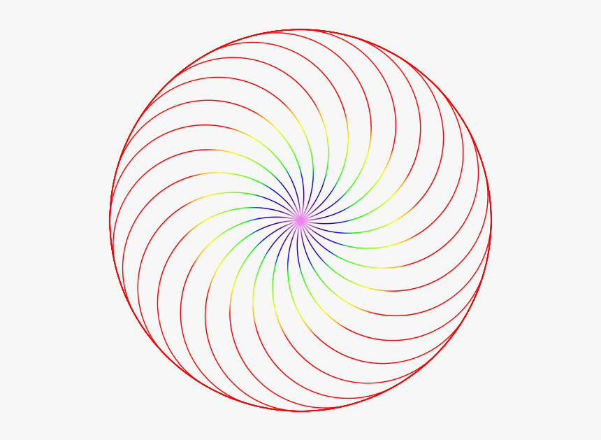 Fibonacci Spiral - Circle, HD Png Download , Transparent Png Image ...