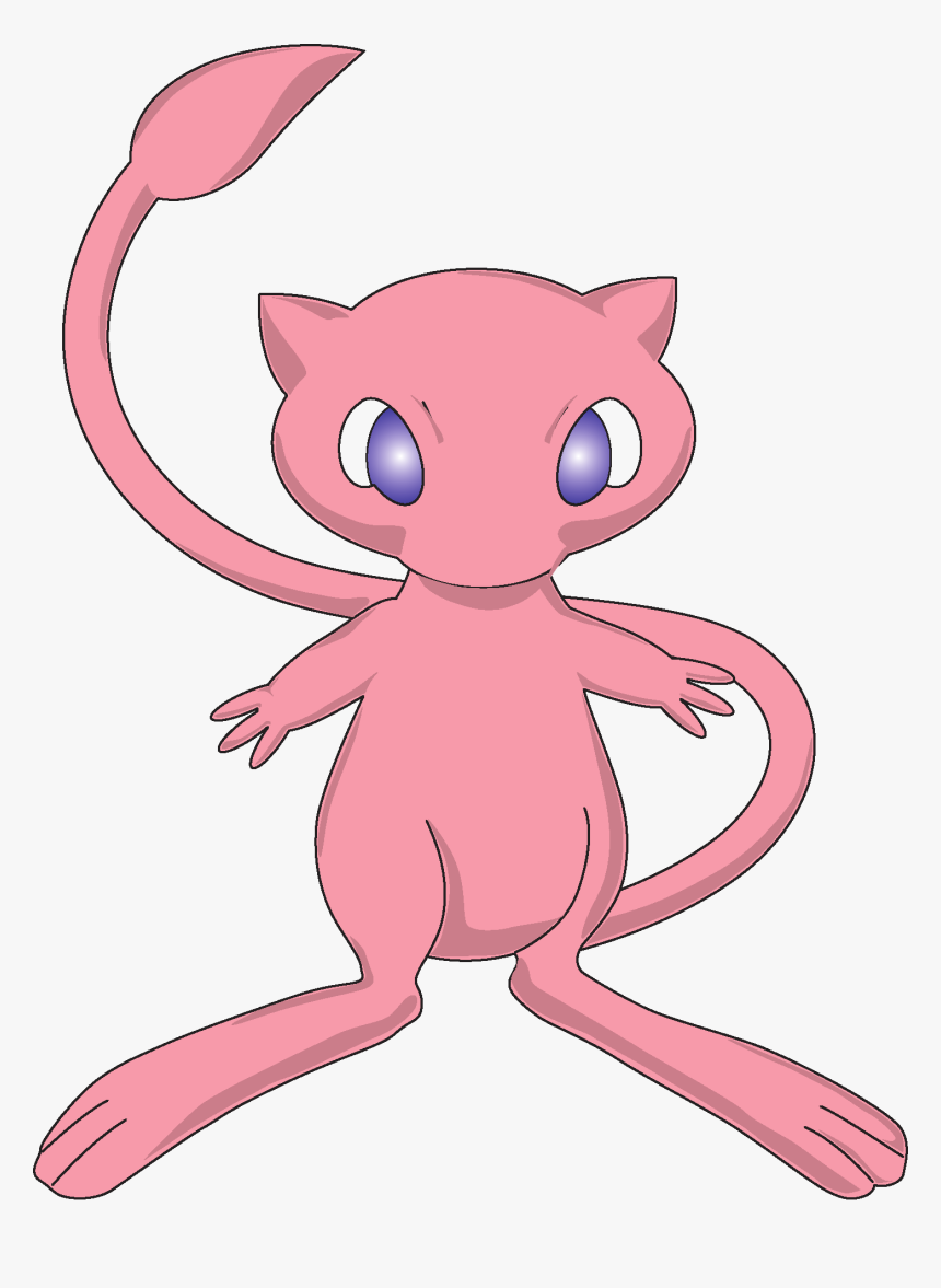 Pokemon Characters Vector - Mew Vector, HD Png Download , Transparent ...