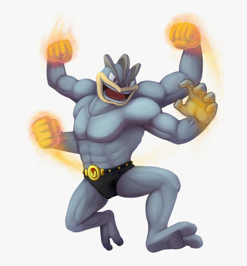 Machamp - Machamp Doing Dynamic Punch, HD Png Download , Transparent ...