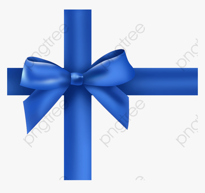 Blue Ribbon Bow Png Clipart , Png Download - Christmas Templates For ...