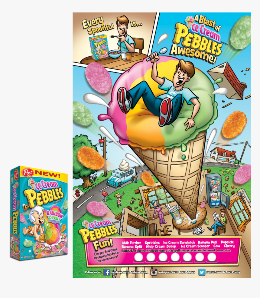 Peb-back - Sherbet Ice Cream Cartoon, HD Png Download , Transparent Png ...