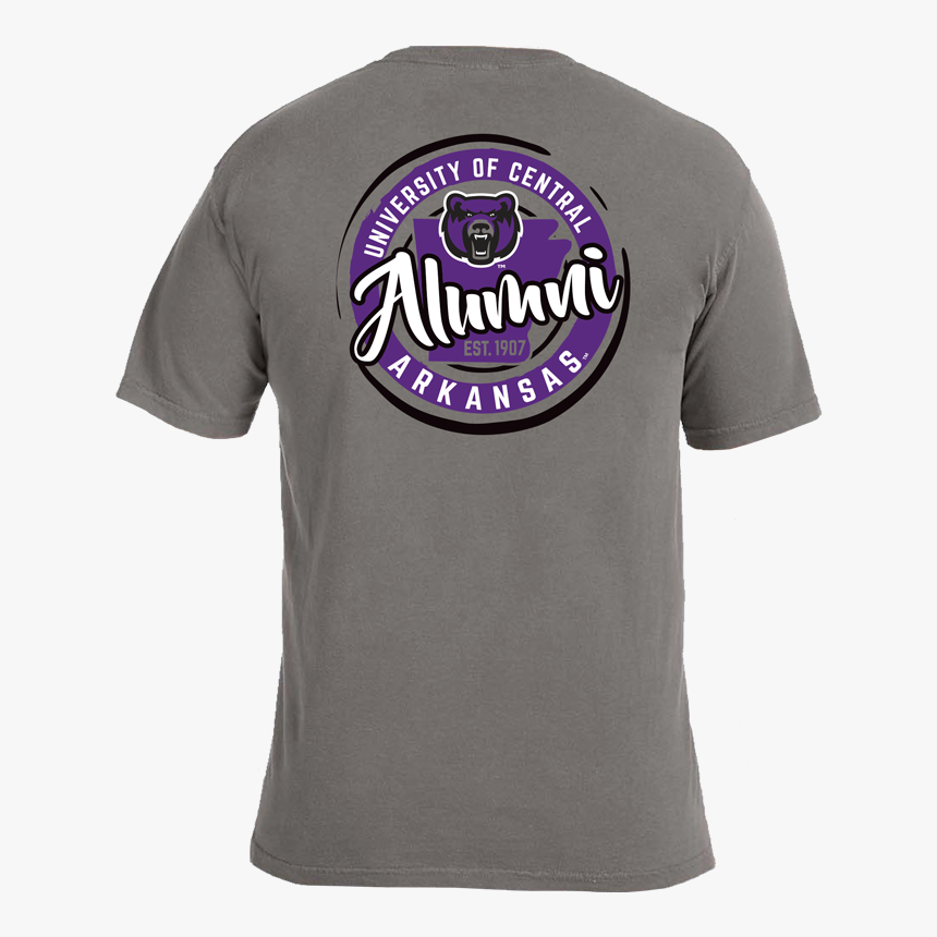 Uca Alumni Circle State Comfort Color Tee - T Shirt Alumni Design, HD ...