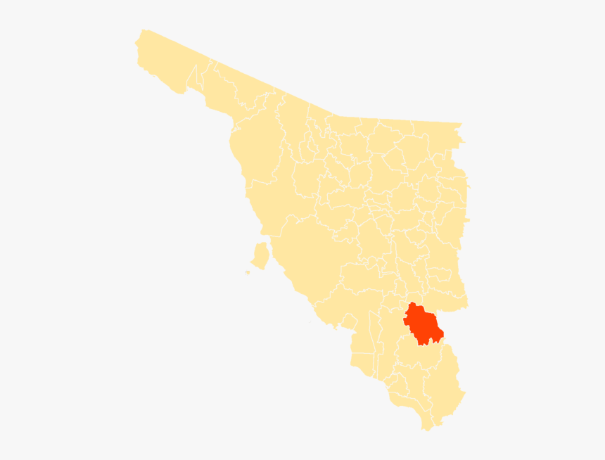 Mapa Municipios Sonora Rosario - Navojoa Sonora Mapa, HD Png Download , Transparent Png Image ...