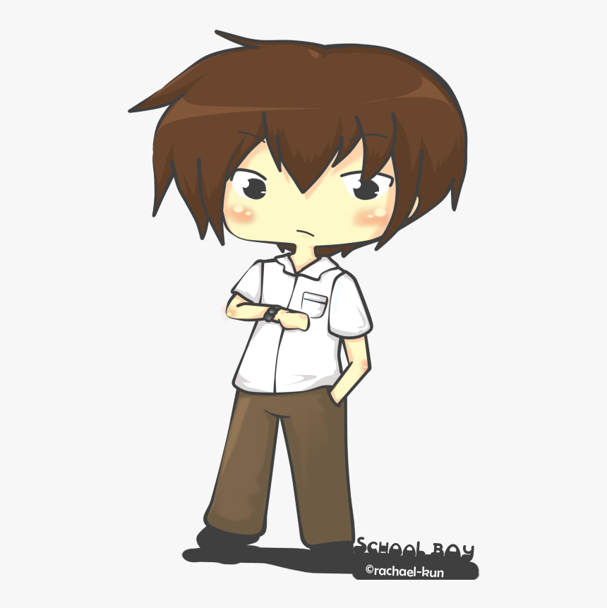 Chibi School Boy By Rachael-kun - Chibi, HD Png Download , Transparent ...