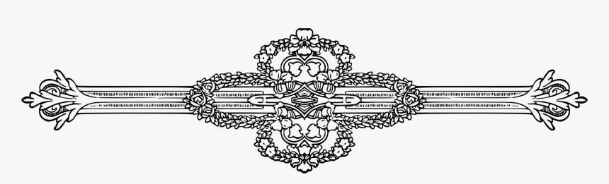 Line Art,symmetry,visual Arts - Cross, HD Png Download , Transparent ...