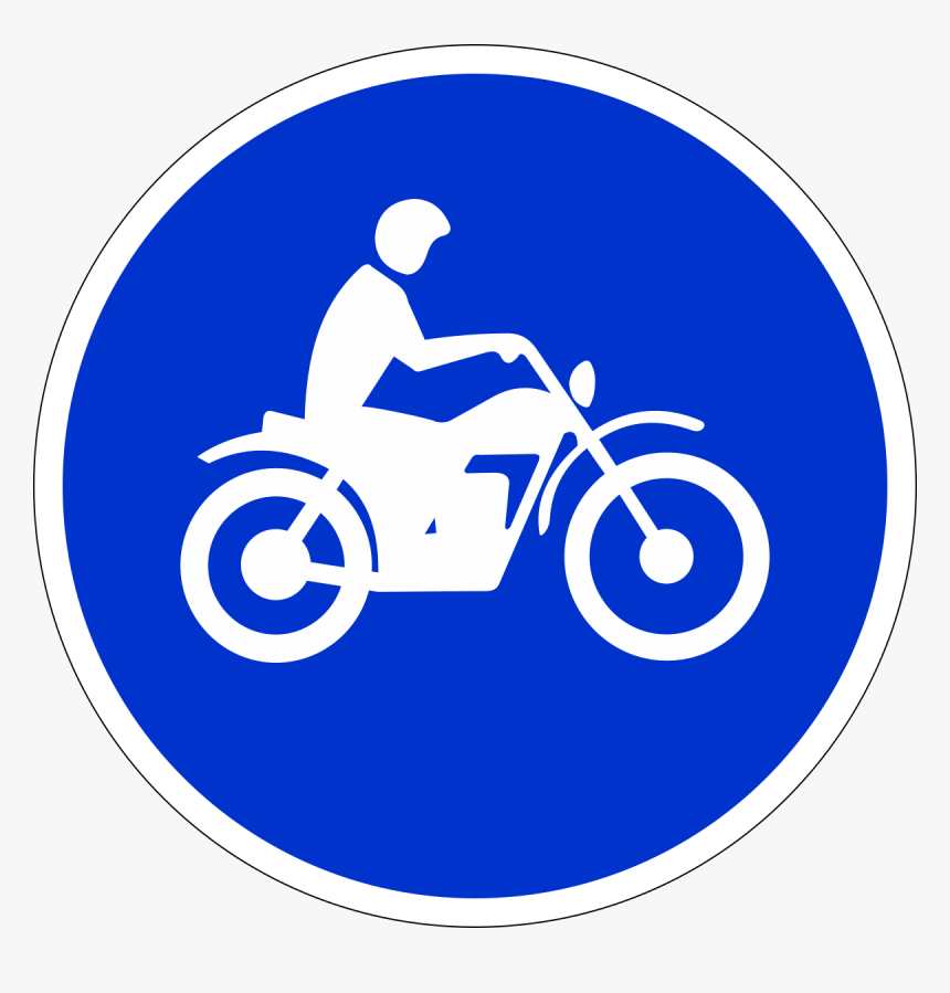 Motorcycle Blue Sign, HD Png Download , Transparent Png Image - PNGitem
