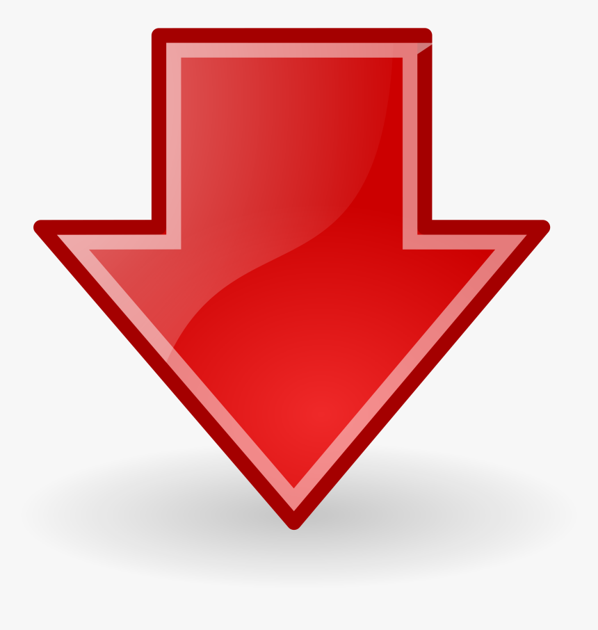 Down Arrow Red - Down Red Arrow Png, Transparent Png , Transparent Png ...